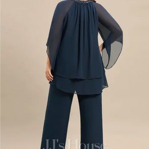 JJs House | Pants & Jumpsuits | Nwt Navy Blue Xl Pantsuit Mother Of The ...